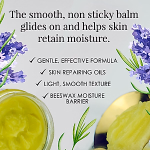 Happy Bum Bum Diaper Baby Balm - 100% Natural - Calendula, Chamomile, Lavender Herbal Infused Moisturizer for Eczema, Dry Skin - Cruelty Free, Salve, With Organics, Handmade, Delizioso Skincare - 2 oz / 60 g