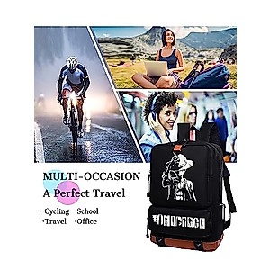 QIAOQIAOTA Anime Backpack School Bag Bookbag for Boys Kids 17 inch Laptop Backpack Anime Fanny Pack Travel Bag