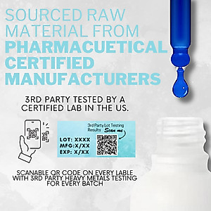 Methylene Blue Co Methylene Blue, 2% Ultra Concentration Pharmaceutical Grade for Humans Nootropic Supplement - Heavy Metals Tested