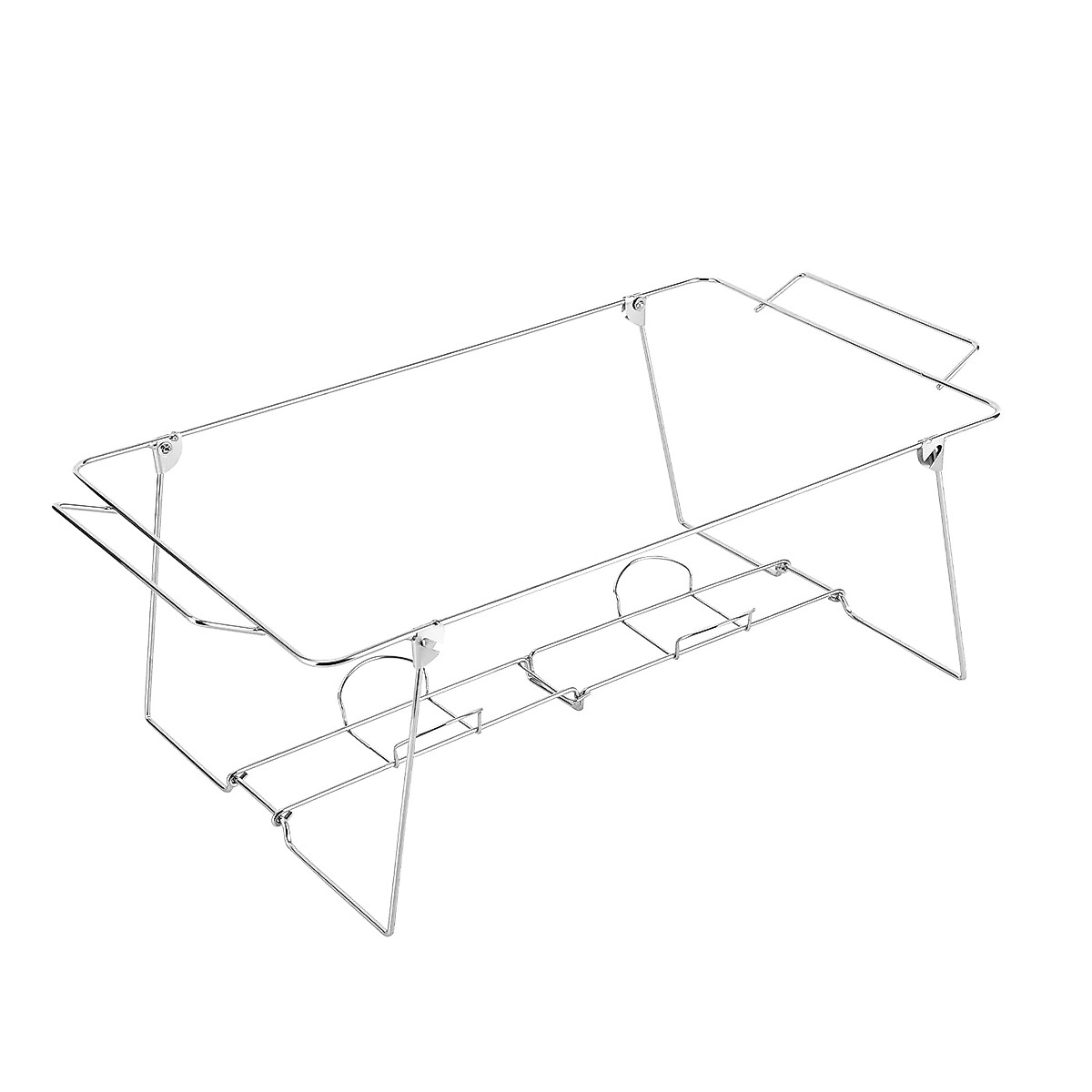 Gdrasuya10 12 Pack Buffet Stand Wire Racks, Foldable Chafing Wire Chafing Wire Rack Full Size Buffet Wire Frame Kit for Dish Serving Trays for Home Party, Restaurant, Event Catering Supplies