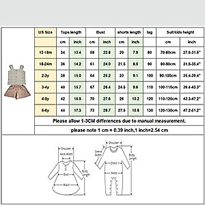 TIBE PINCESS Toddler Baby Girl Summer Clothes Polka Dot Tank Tops Blouses+Linen Ruffles Shorts Clothing Sets Outfits Beige 18-24 Months