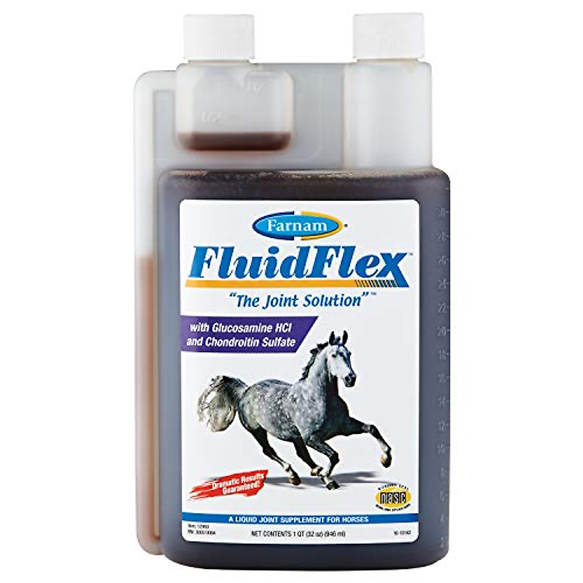 Farnam Fluidflex Liquid Joint Supplement for Horses, Helps Maintain Healthy Hip & Joint Function, 32 Ounces 32 Day Supply