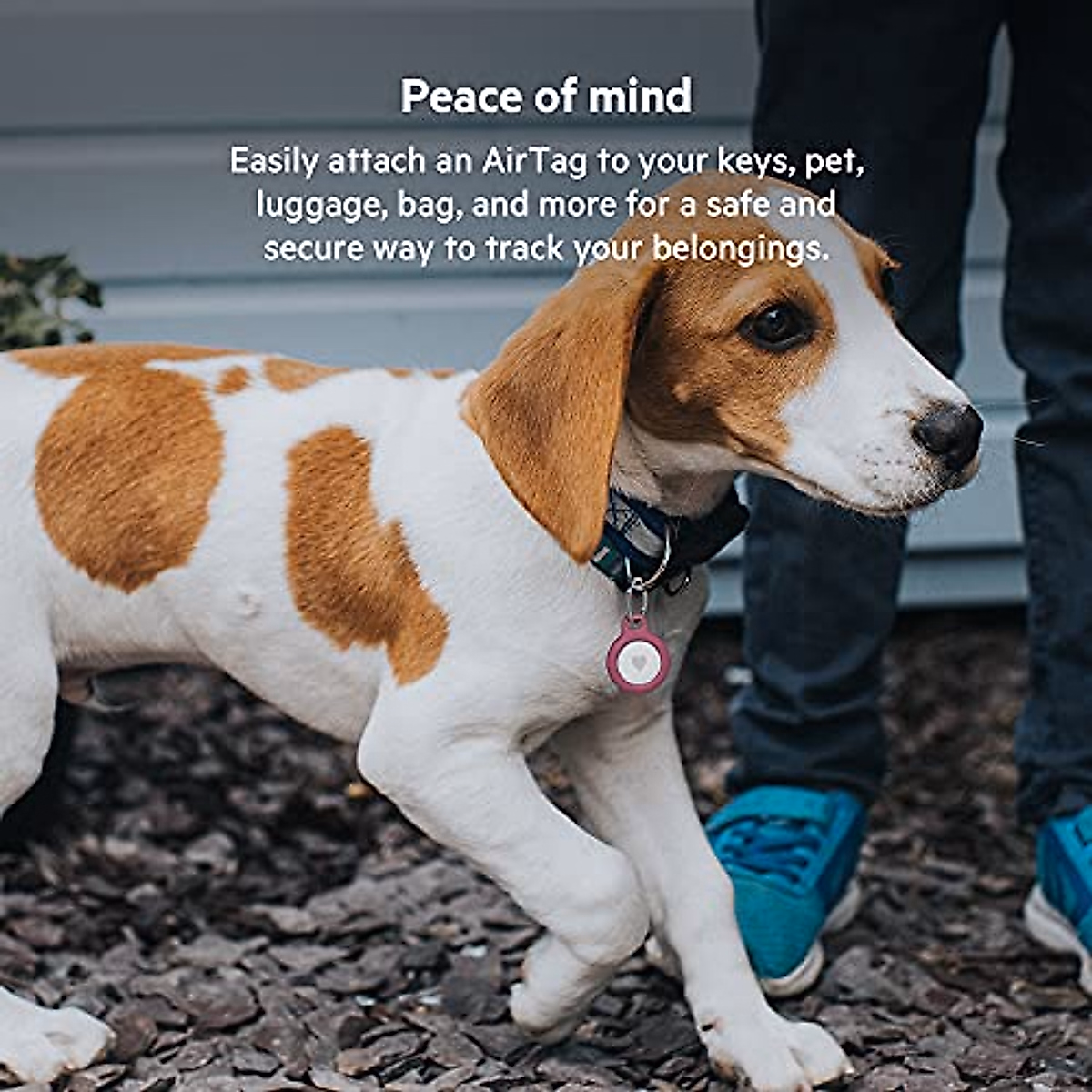 Belkin AirTag Case with Key Ring, Secure Holder Protective Cover - Pink, 1 Pack & AirTag Case with Strap, Secure Holder Protective Cover for Air Tag with Scratch Resistance Accessory - Pink