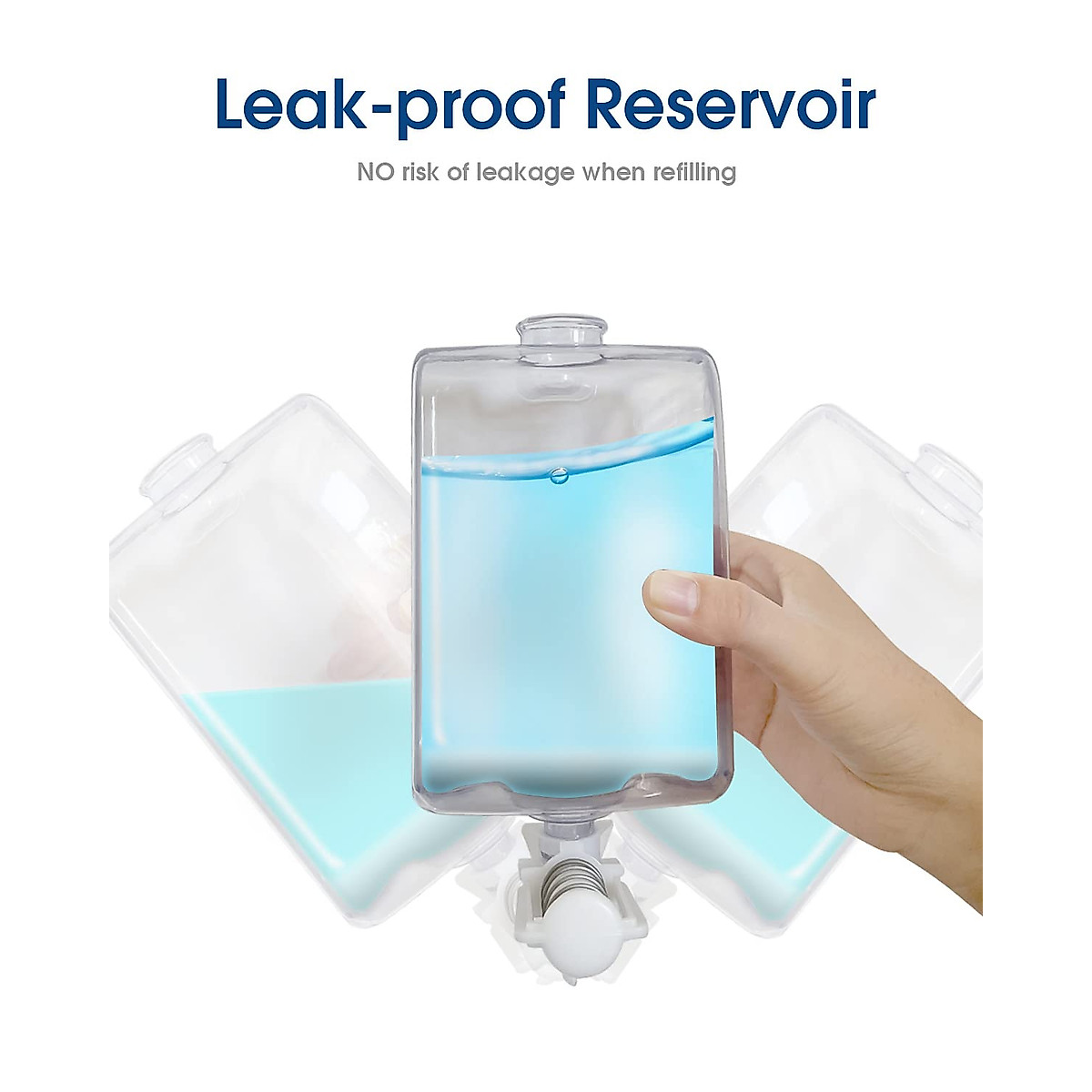 Manual Foaming Soap Dispenser, 35 oz (1000ml) Refillable Wall-Mount Foam Hand Soap Dispenser-Dark Grey, CD.PANG