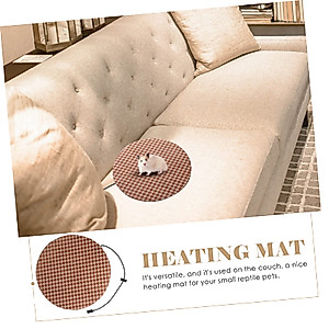 BCOATH Pet Heating Pad Lizard Heating Pad Lizard Terrarium Portable Heating Pads Bearded Dragon Warming Bed Pets Warming Sleeping Pad Electric Pet Heated Pad Reptile Pets Heated Mat Mat