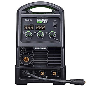HFT MIG 140 Professional Welder With 120 Volt Input By TITANIUM With MIG Gun (Spool sold separately)