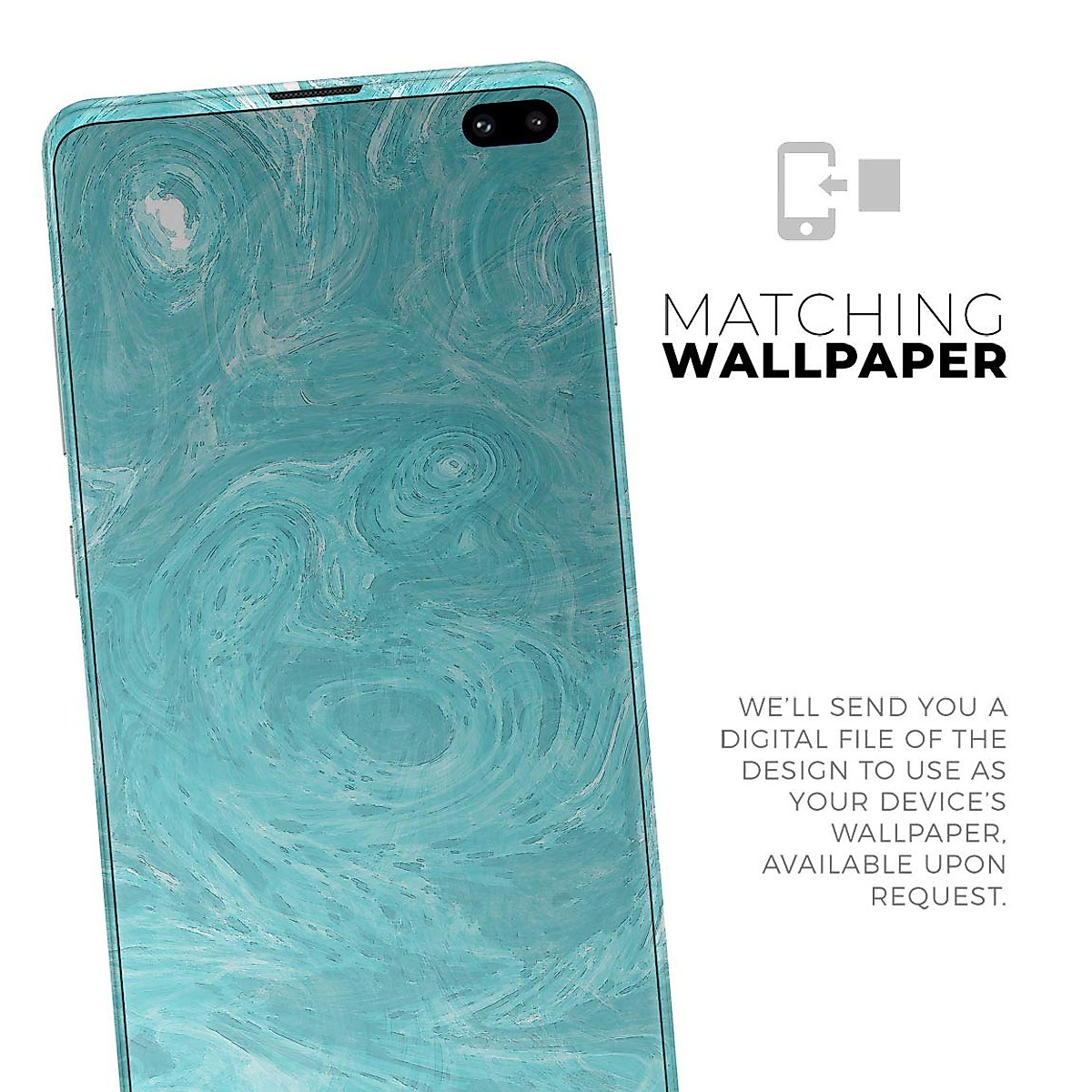 DesignSkinz Marble Surface V1 Teal Protective Vinyl Decal Wrap Skin Cover Compatible with The Samsung Galaxy S20 (Screen Trim & Back Glass Skin)