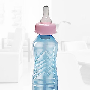Refresh-a-Baby Universal Bottle Top Adapter – 2 Pc Pack, Reusable, Convert any Bottle into a Child's Bottle, Fits any Formula (Pink)