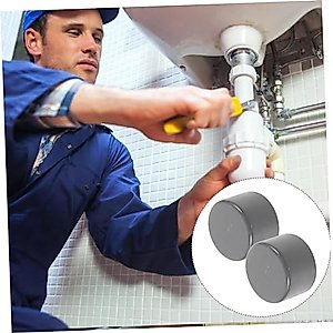 COOLHIYA 10pcs Water Pipe Cap PVC Pipe End Cap Fittings PVC End Cap Pipe End Protector Cap Replaceable Pipe Plugs Pipe Plug Cap Pipe End Plug Pipe End Caps Pipe End Cap Parts PVC Pipe Caps