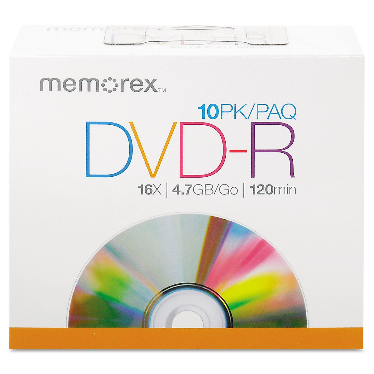 Memorex 4.7Gb/16x DVD-R 10-Pack Slim Case