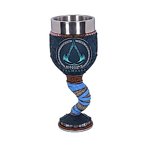 Nemesis Now Officially Licensed Assassins Creed Valhalla Viking Game Goblet, Resin w. Stainless Steel