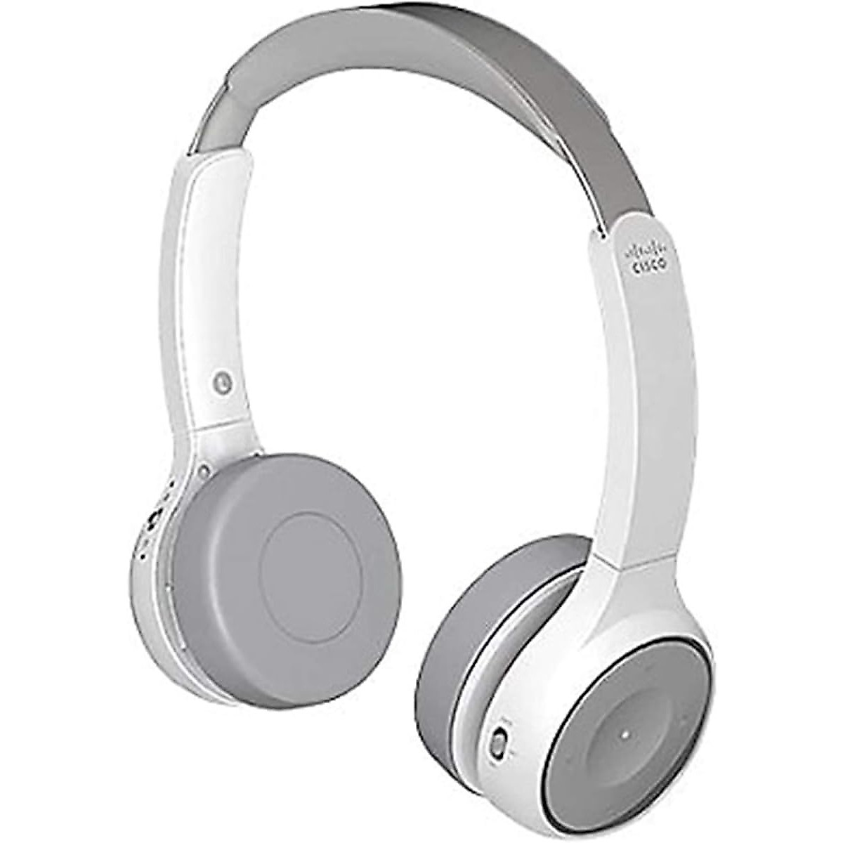 CISCO Headset 730, Wireless Dual On-Ear Bluetooth Headset with Case, USB-A HD Bluetooth Adapter, USB-A, 3.5mm Cables, Charging Stand, Platinum, 1-Year Limited Liability Warranty (HS-WL-730-BUNAS-P)
