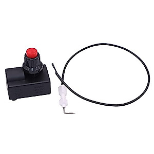 METER STAR CSA Certified Propane Electronic Pulse Gas Igniter and 16" Electrode Ignition Cable Wire Assembly Replacement Kit for Outdoor Propane Gas Patio Heater,USE AAA Battery