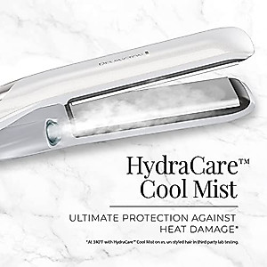 Remington PROLUXE HydraCare 1” Flat Iron, Pearl White/Gray