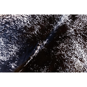 Sunshine Cowhides 100% Genuine Salt and Pepper Cowhide Rug - Modern Style Animal Skin Rug & Floor Carpet for Living Room, Bedroom, Kitchen & More - Large (6x6-7ft)