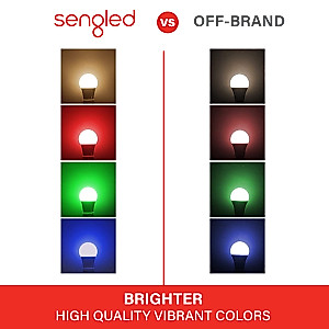 Sengled Smart Light Bulbs, Color Changing Alexa Light Bulb Bluetooth Mesh, Smart Bulbs That Work with Alexa Only, Dimmable LED Bulb A19 E26 Multicolor, High CRI, High Brightness, 8.7W 800LM, 1Pack