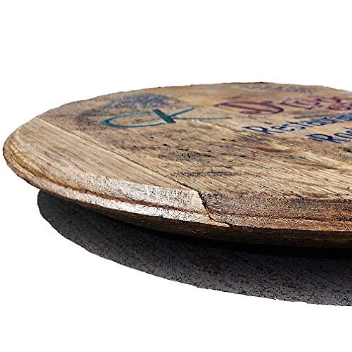 Craft Bar Signs Personalized Whiskey Barrel Head - Custom Hideout - Drinking Bar Sign Man Cave