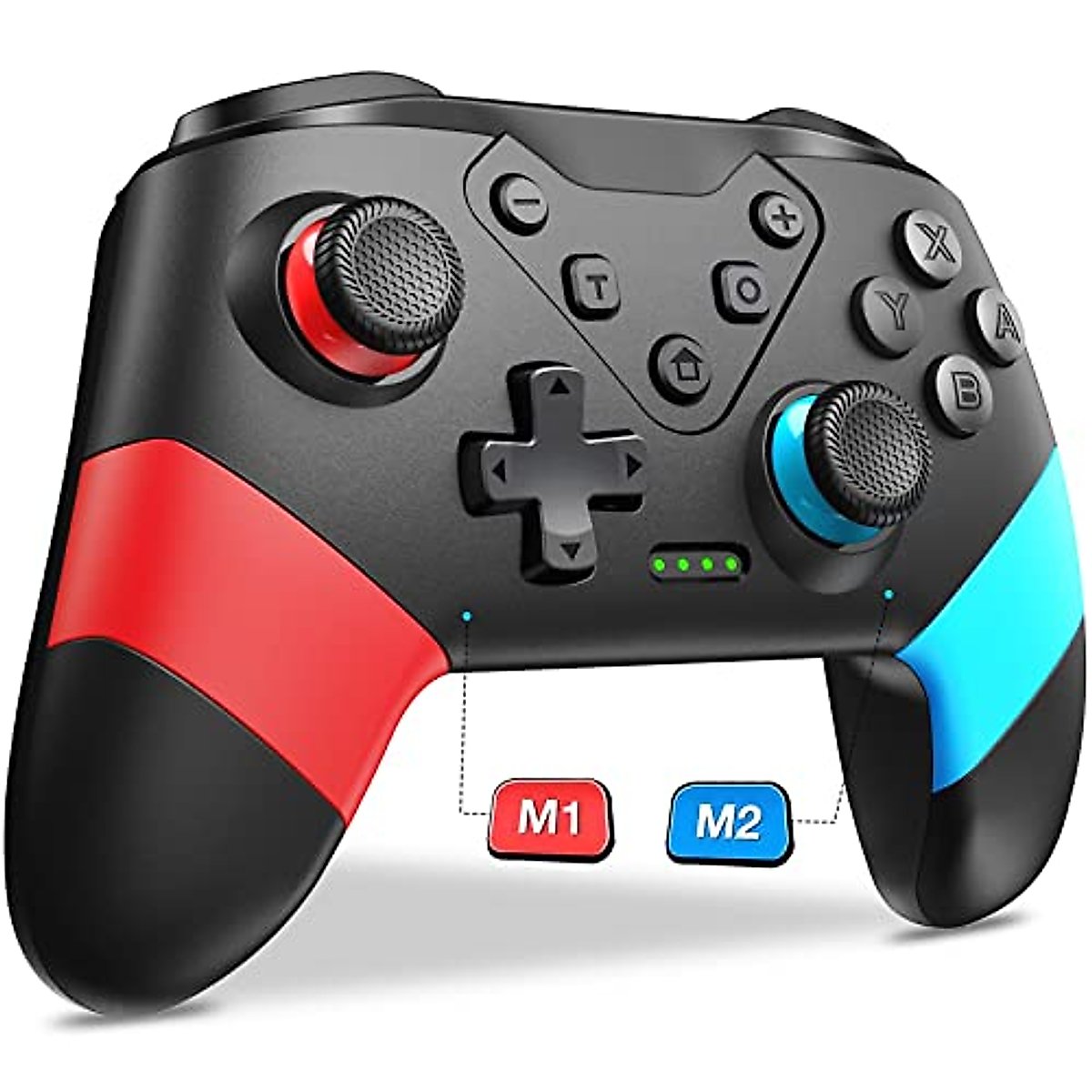 Switch Controller, Wireless Switch Pro Controller for Switch/Switch Lite/Switch OLED, Extra Switch Controller with Paddles, Programmable Switch Control Remote Gamepad with Back Buttons,Wake-up,Turbo