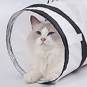 Shank Ming Cat Tunnels for Indoor Cats, Collapsible Cat Tunnel Toy and Cubes Combo, Pet Tunnel for Puppy Rabbit