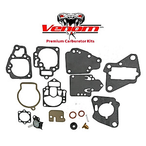 Venom Premium Carb Carburetor Repair Rebuild Kit For Mercury For Mariner) ONLY Replaces 1395-9761, 1395-811357, 1395-9645, 1395-9761, 1395-9377, 1395-9803 & 1395-9725) See ad for details
