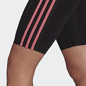 adidas 3-Stripes Short Tights Black/Rose Tone SM