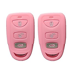 Smart Key Fob Covers Case Protector Keyless Remote Holder for Hyundai Elantra Genesis Sonata Kia Sorento Forte Optima...