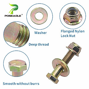 POSEAGLE 2 Pack 532193195 V Idler Pulley Replace Craftsman 189993 Pulley 193195 Idler Pulley Craftsman 175080 Pulley 175080 Idler Pulley 181775 Husqvarna 532193195 Pulley 532181775 532175080 532189993