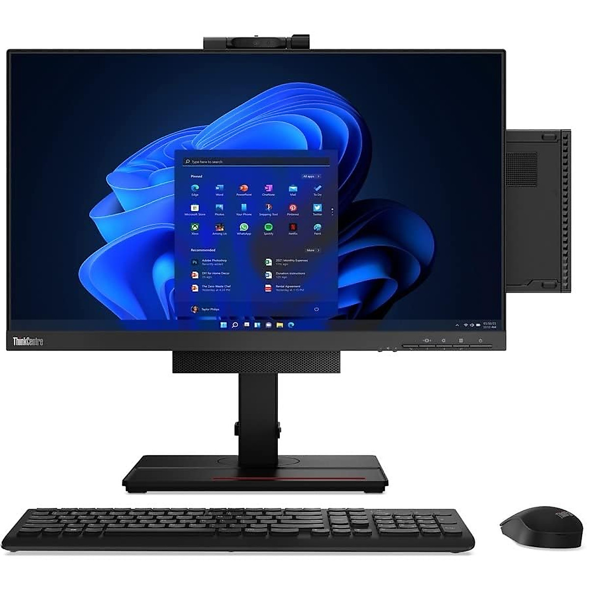 Lenovo ThinkCentre M80q Gen 3 11U10040US Desktop Computer - Intel Core i5 12th Gen i5-12500T Hexa-core (6 Core) 2 GHz - 8 GB RAM DDR5 SDRAM - 256 GB M.2 PCI Express NVMe 4.0 x4 SSD - Tiny - Black