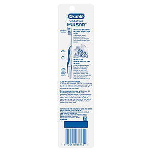 Oral-B Pulsar Whitening Battery Toothbrush, Medium, 1 Count