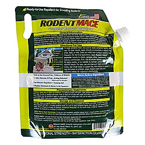 Nature’s MACE Rodent Repellent 2.5lb / Covers 440 Sq. Ft. / Repel Mice & Rats / Keep Mice, Rats & Rodents Out of Home, Garage, Attic, and Crawl Space / Safe to use Around Children & Pets