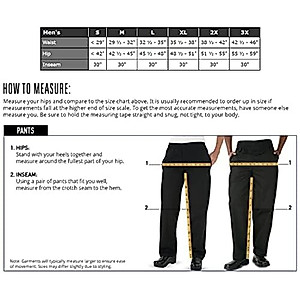 CHEF 360 Men's 7-Pocket Graffiti Print Stretch Jogger Chef Pant (L)