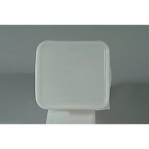 Rubbermaid Commercial Products Lid SQ SSC, White, Reduce Cross-Contamination in Kitchen/Restaurant/Cafeteria for Wet/Dry Food Storage, Pack of 6