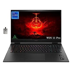 HP 2022 OMEN O17 17.3" 165Hz Gaming Laptop, Intel Core i7-12700H, 16GB RAM, 1TB PCIe SSD, Backlit Keyboard, NVIDIA GeForce RTX 3070Ti 8GB, HD Webcam, Win 11 Pro, Black, w/ 32GB USB Business Card