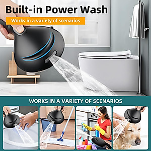 Cobbe Filtered Shower Head with Handheld, High Pressure 9-Mode Shower head Filters, 20 Stage Water Softener Filters Beads for Hard Water - Remove Chlorine - Reduces Dry Itchy Skin, Matte Black