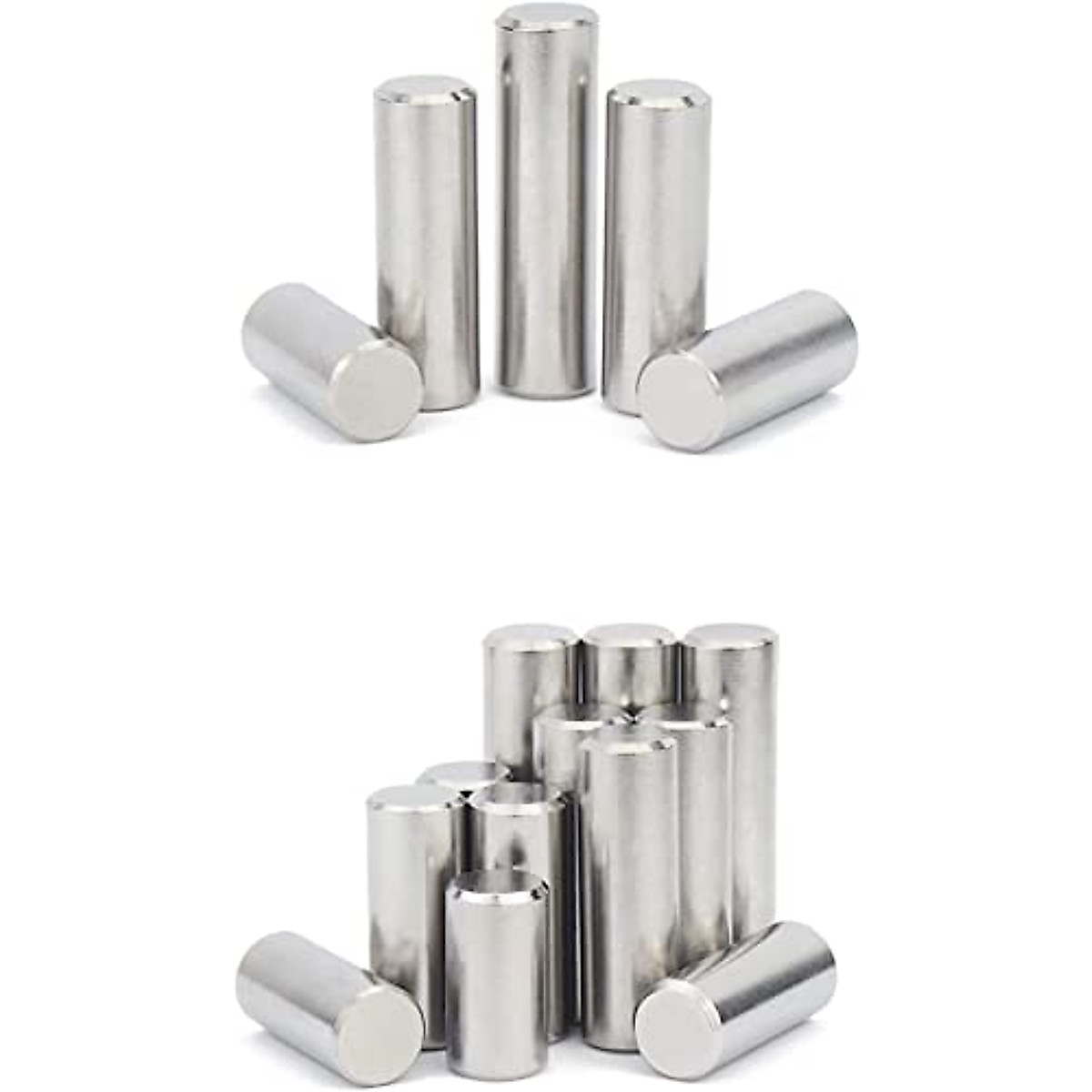 Othim 10 Pcs Stainless Steel Dowel Pins Length 10-22Mm, Dowel Pin Fastener Elements Used on Precise Location, Diameter 12Mm,Length 15mm