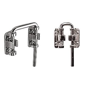 Prime-Line Products U 9847 Patio Sliding Door Loop Lock, Chrome & Defender Security U 9846 Patio Sliding Door Loop Lock, 1-1/8 in, Nickel