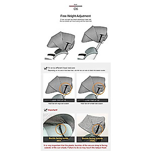 Manito Sun Shade Extender/Auxiliary Canopy for Car Seat (Black)