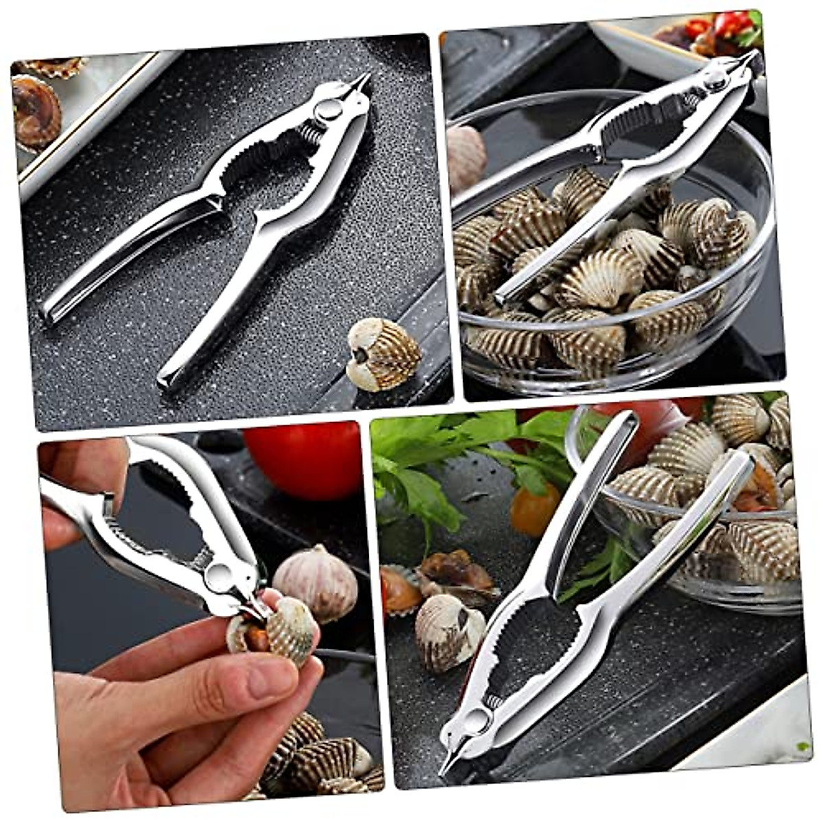 Pecan Cookies 1pc Open Venerupis Philippinarum Device Cookies Seafood Tools Walnut Opener Nutcracker Cracking Nuts Crab Crackers Kitchen Tool Household Open Too Clam Clamp