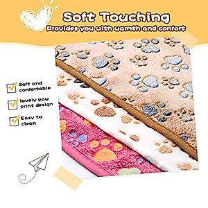 BWOGUE Guinea Pig Blanket, 3 Pack Small Animal Soft Warm Pet Fleece Blankets Sleep Mat Pad Cover Flannel Throw for Hamster Guinea Pig Rabbit Dog Cat Chinchilla Hedgehog