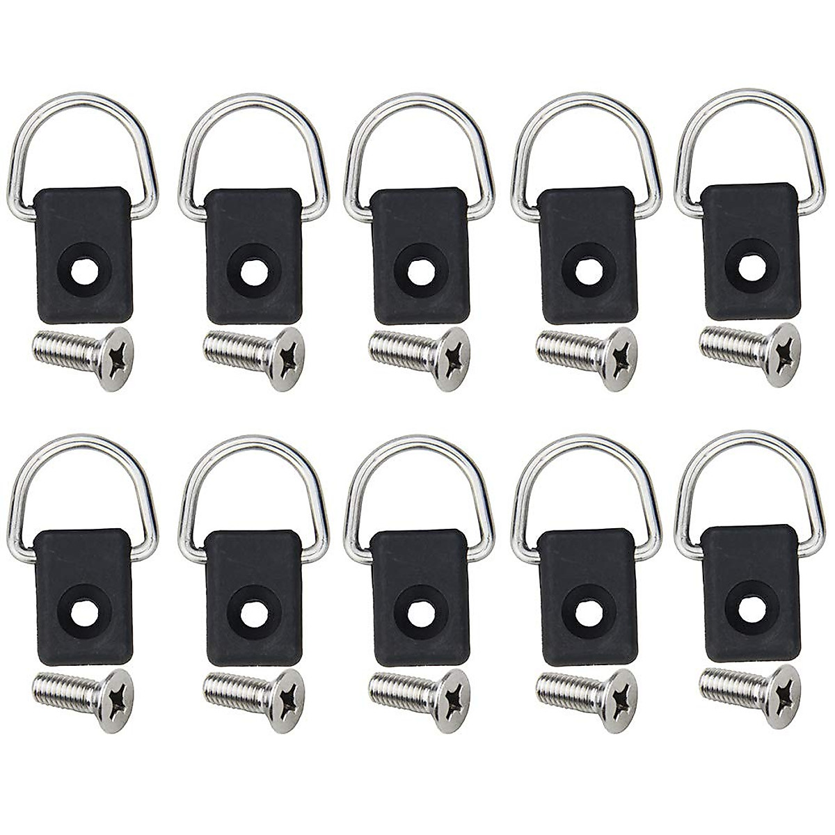 UP100 10PCS D Ring for Kayak Boat Canoe Fitting Stainless Steel