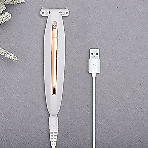 Women Shaver USB Charging Cable Compatible with Finishing Touch Flawless Body Rechargeable Ladies Shaver Women Electric Trimmer 5V Power Cord Ladies Shaver Charger Cord White with Clean Brush 2pcs