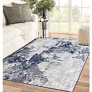 LUXE WEAVERS Abstract Area Rug, 106 Blue 5x7