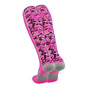 TCK Digital Camo OTC Socks (Neon Pink, Small)