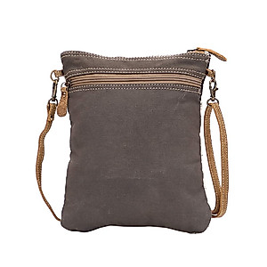 Myra Bag Anemone Upcycled Canvas & Cowhide Small Crossbody Bag S-1499