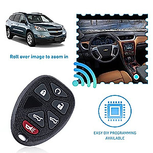 Car Keyless Entry Remote Key Fob Fits 2007-2014 Chevy Tahoe/Suburban/GMC Yukon, Cadillac Escalade ESV EXT(FCCID:OUC60270,OUC60221 20869057,15913427)