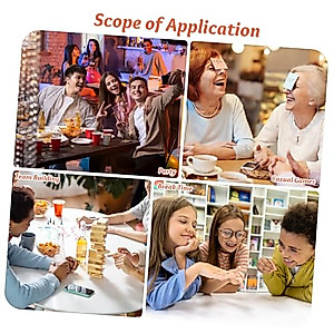 300pcs Plastic Tokens Bingo Chips Markers for Bingo Game Cards Game Accessories (Blue + Yellow + Green + Purple + Orange Each 50pcs)