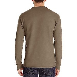 Lexiart Mens Fashion Henley Shirts Long Sleeve Button Cotton T-Shirt with Pocket
