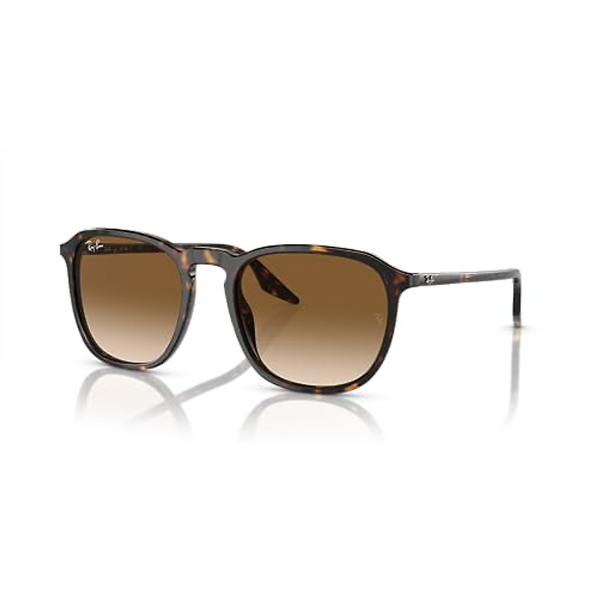 Ray-Ban RB2203 Square Sunglasses, Havana/Clear Gradient Brown, 52 mm