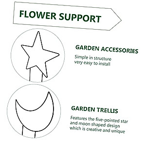 COHEALI 2pcs Flower Arrangement Roses Plants Tomato Plants Flowers Plants Flowers Trellis Climbing Plant Support Plant Support Ring Flower Support Rack Plant Stem Support Iron Trellis Vine