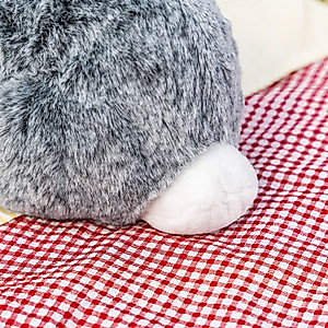 Lazada Easter Bunny Toy Stuffed Animal Realistic Rabbit Plush Toy Gray 9.5"